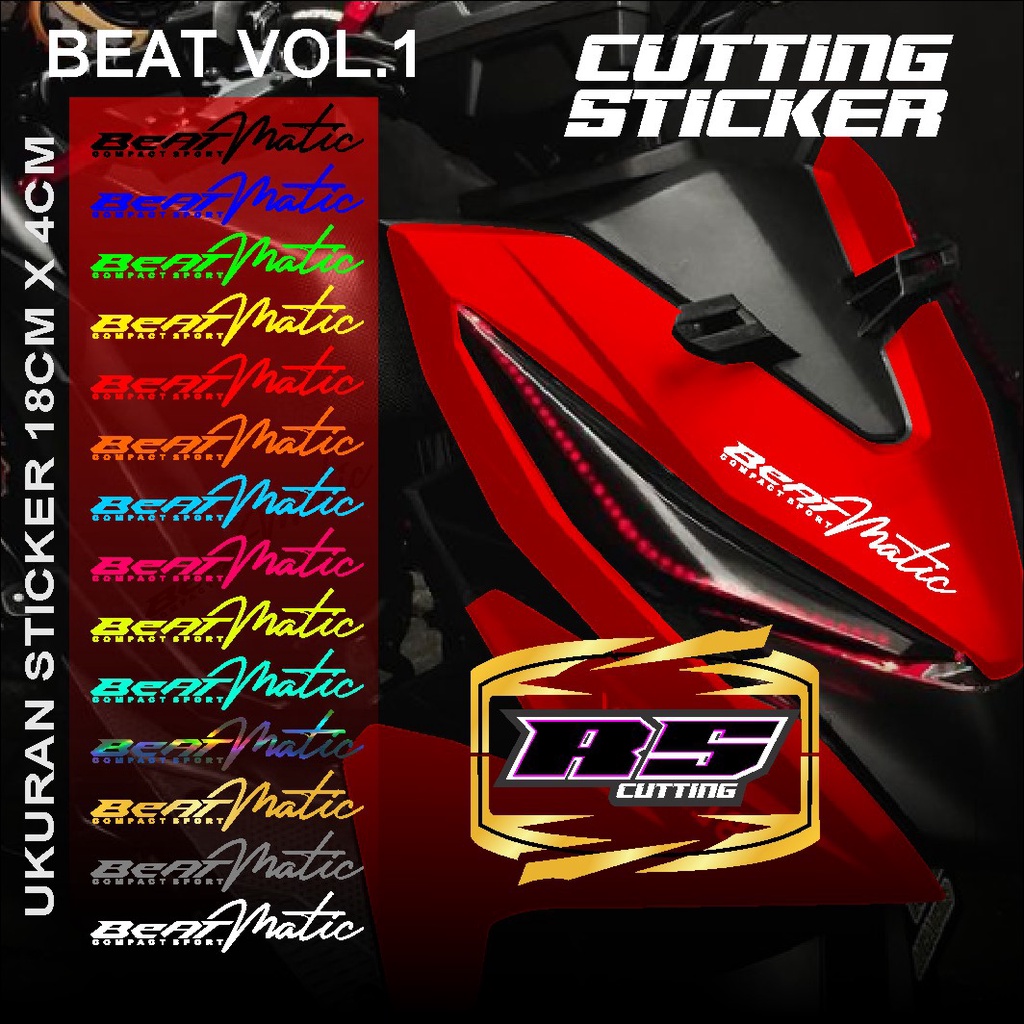 Beat STICKER Cutting Honda BEAT- Cutting Honda BEAT Matic Motorcycle ...