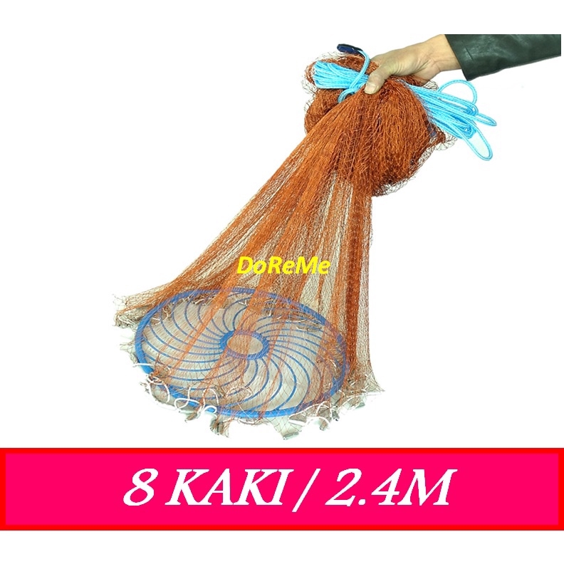 JALA MURAH IKAN MATA HALUS 0.6 INCI JALA SAIZ 5, 6, 7, 8, 9 DAN 10 KAKI ...