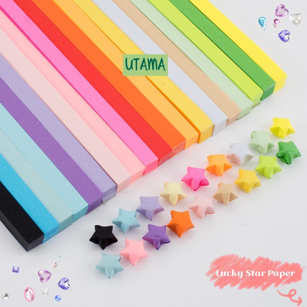 *READY STOCK* Lucky star Rainbow Origami Paper colorful star paper ...