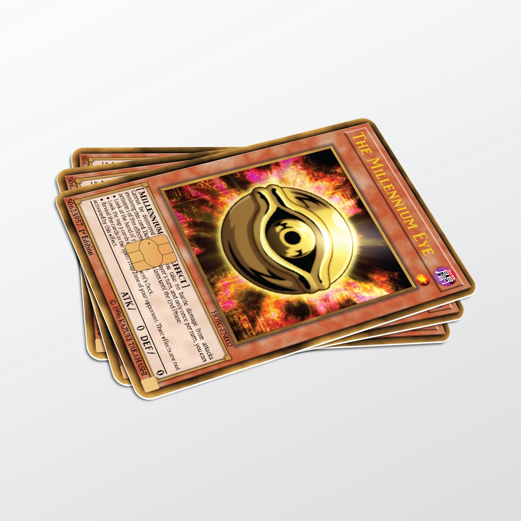 KapzLegacy Yu-Gi-Oh! ATM Bank Sticker Card Cover Access Touch n Go Skin ...