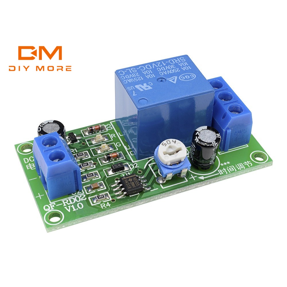 DIYMORE DC 12V NE555 0-60 Seconds Delay Timer Time Switch Adjustable ...