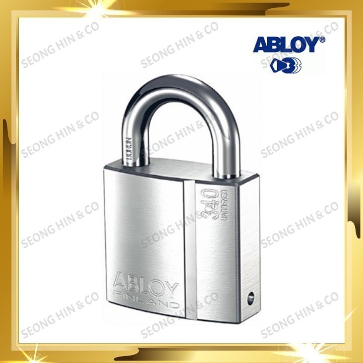 ABLOY GENUINE PL340/25 PL340/50 57MM HARDENED CASE STEEL BODY PADLOCK (FINLAND) PL340 | Shopee ...