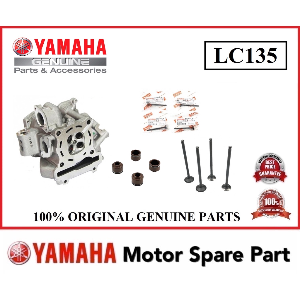 (100% ORIGINAL) YAMAHA LC135 CYLINDER HEAD ORIGINAL STANDARD STD LC-135 ...