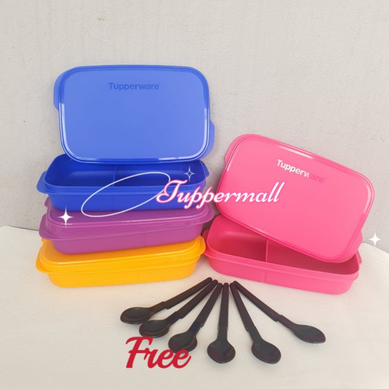 💥Ready Stock 💥Tupperware My Foodie Buddies Lunch Box 590ml + ( Free Spoon) | Shopee Malaysia