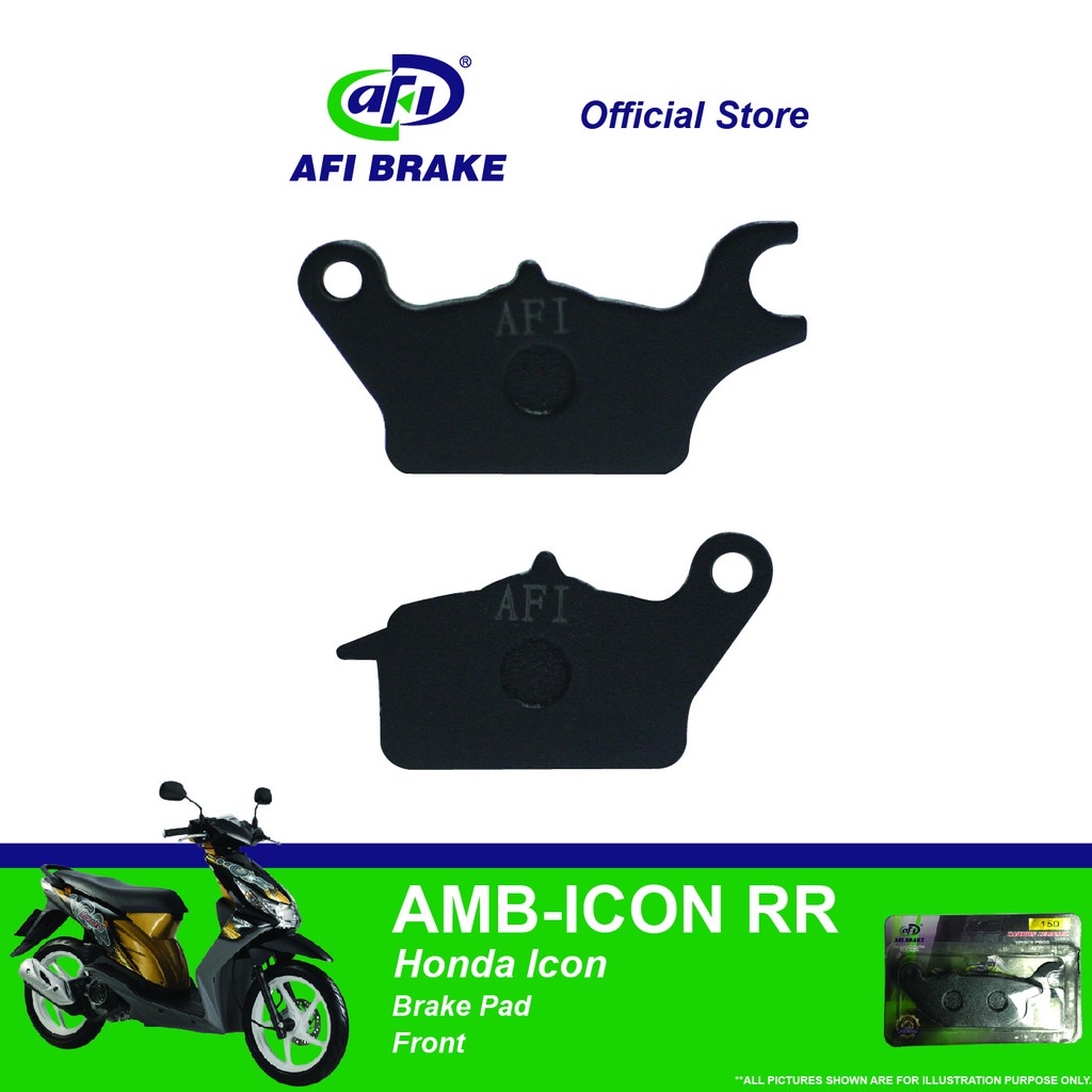 Afi Brake Front Motorcycle Brake Pad - Honda ICON - AMB-ICON RR (1 set ...