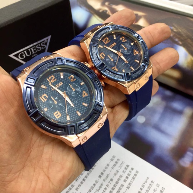 Guess couple set jam tangan lelaki perempuan promosi, murah | Shopee ...