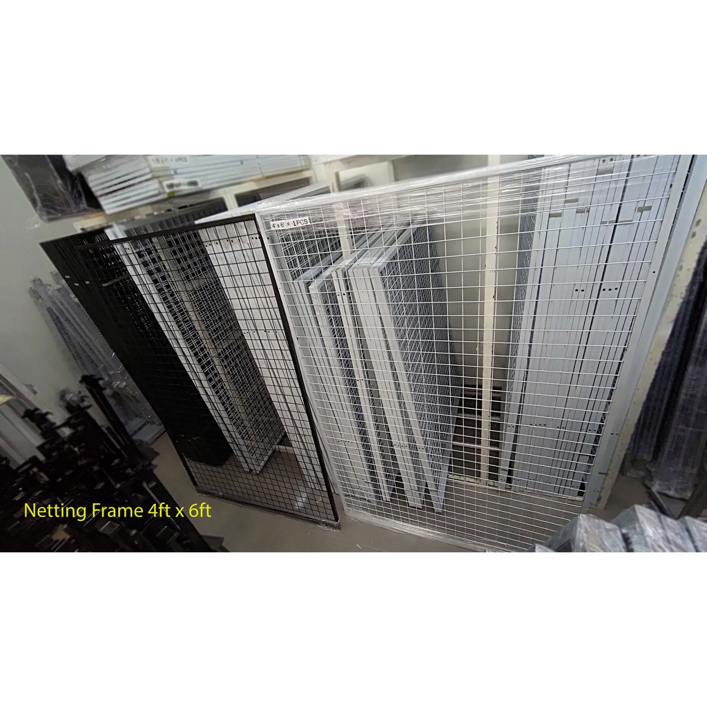 Netting Frame 4ft x 6ft White/ Black wire | Shopee Malaysia