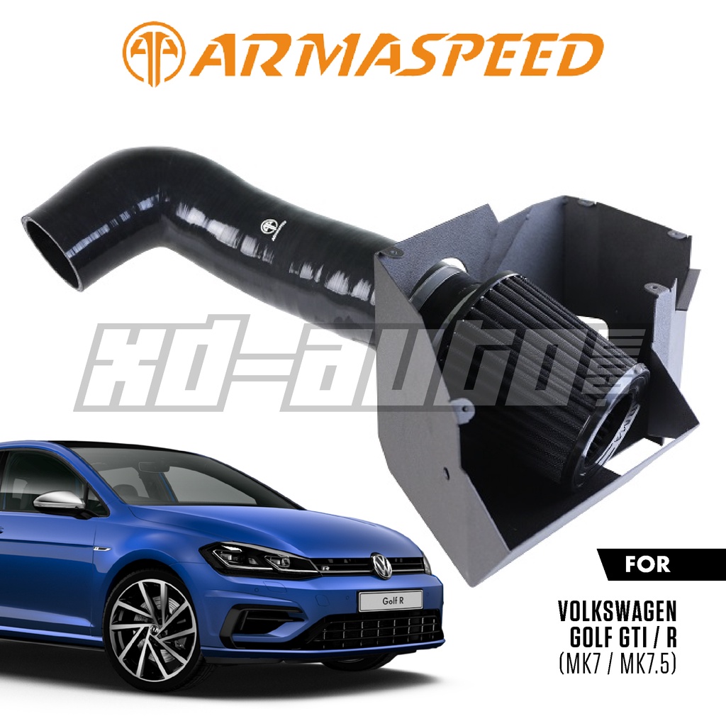 (VW Golf GTI / R MK7 / MK7.5) ARMASPEED Aluminum Alloy Cold Air Intake ...