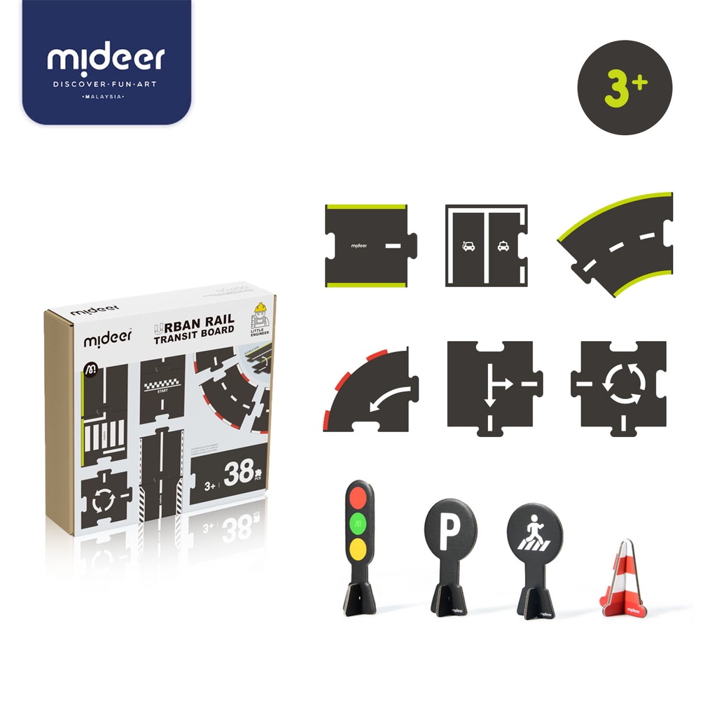 Mideer Urban Rail- Transit Board - Traffic Simulation Track Building ...