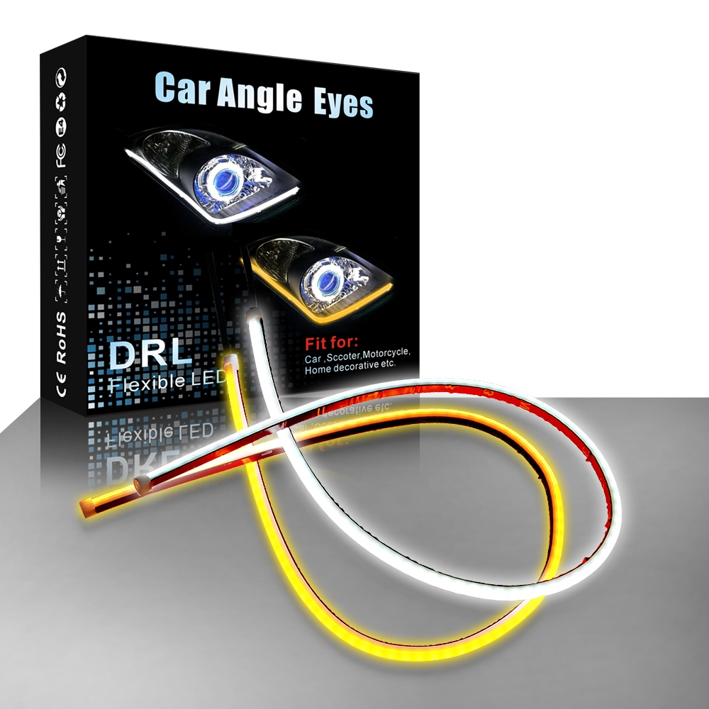 LEADTOPS Flexible DRL LED Daytime Running Light Soft Tube Guide Angle ...