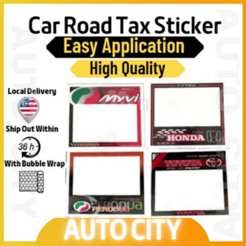 Malaysia Car Road Tax Sticker Cukai Jalan Sticker Kereta murah Car ...