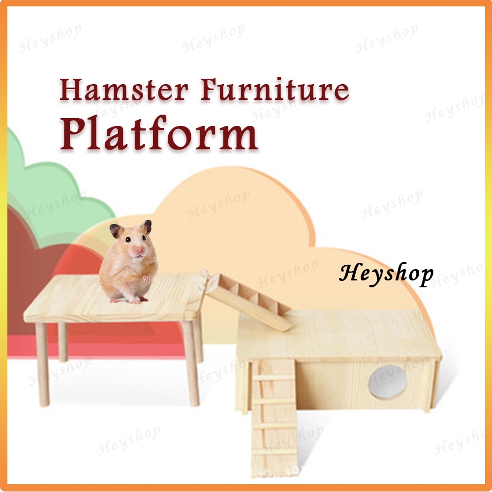 Hamster Wooden Platform Furniture / Hamster Cage Stair Ladder Step ...