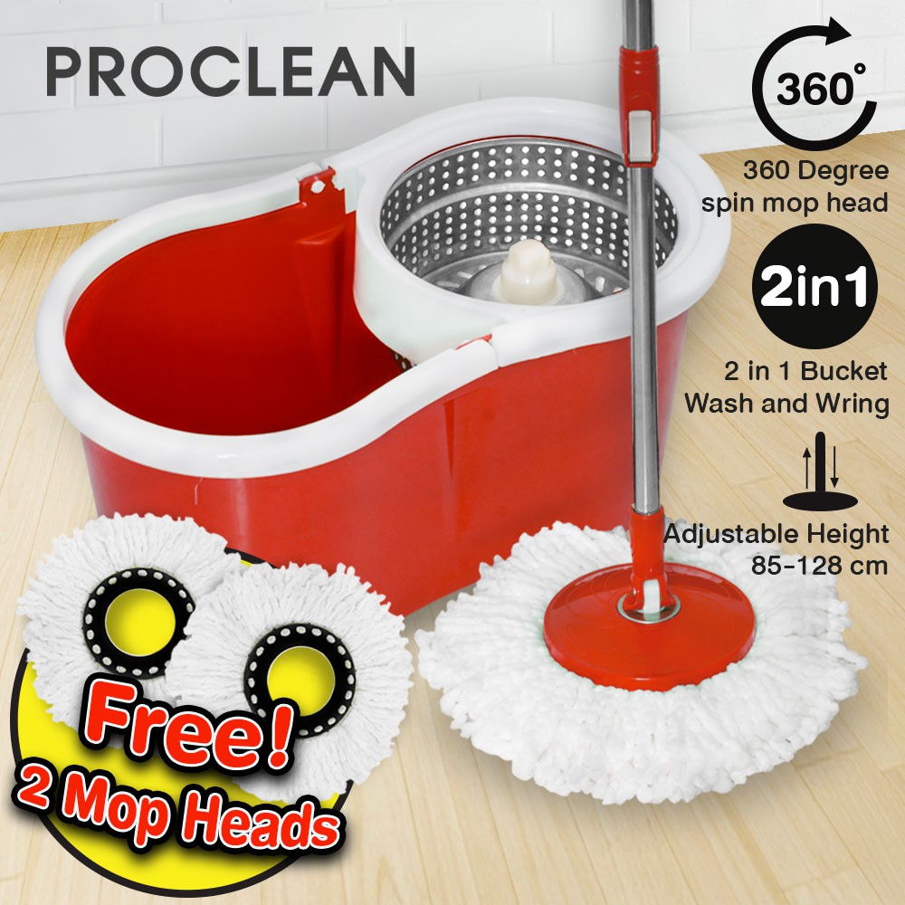 Mop Lantai dan Baldi / ProClean Spin Mop ECO Series Stainless Steel ...