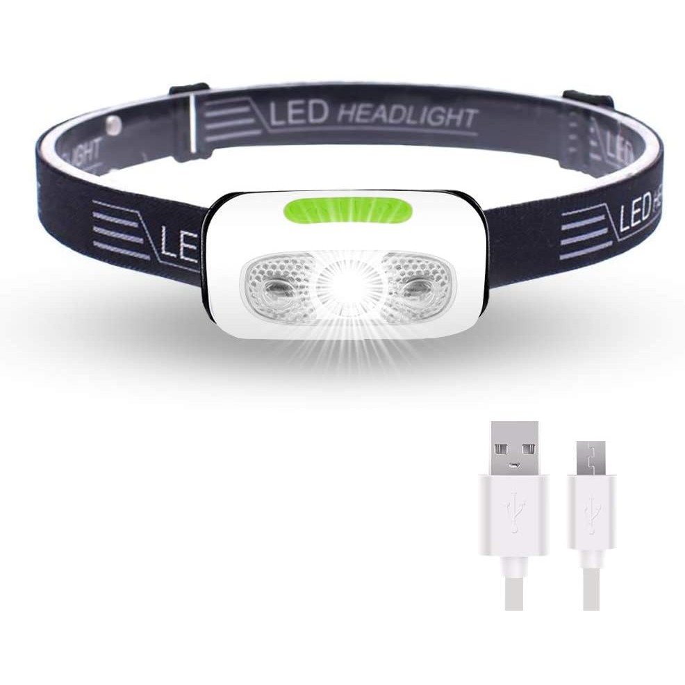 500 Lumens USB Rechargeable Headlamp,Lightweight,Super Bright LED ...