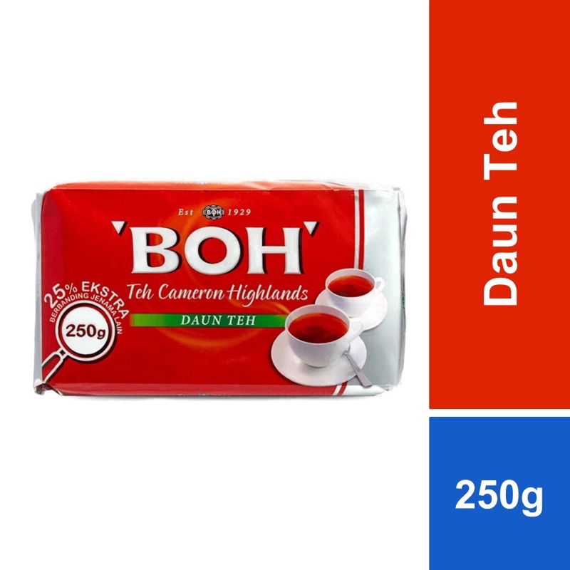 (250g) Boh Teh Cameron Highlands Daun Teh Tea Leaves 25% Ekstra ...