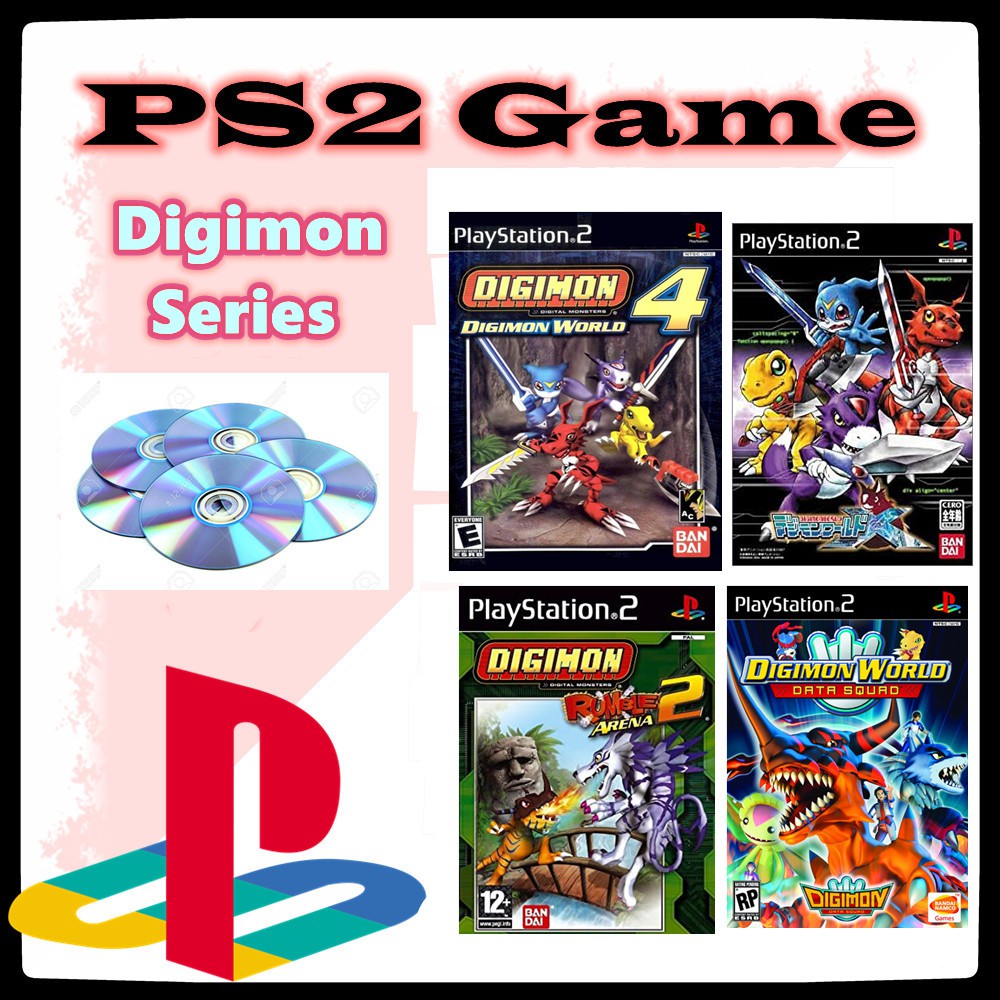 💥 Ps2 Game / Digimon World X / Rumble Arena 2 / Data Squrd ...