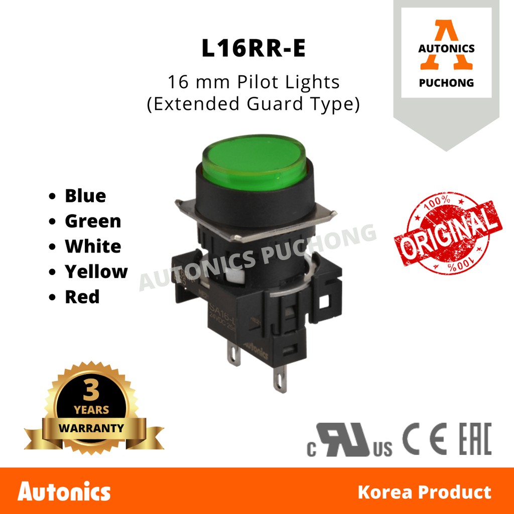 Autonics Control Switches | L16RR Series | L16RR-E (Extended Type ...