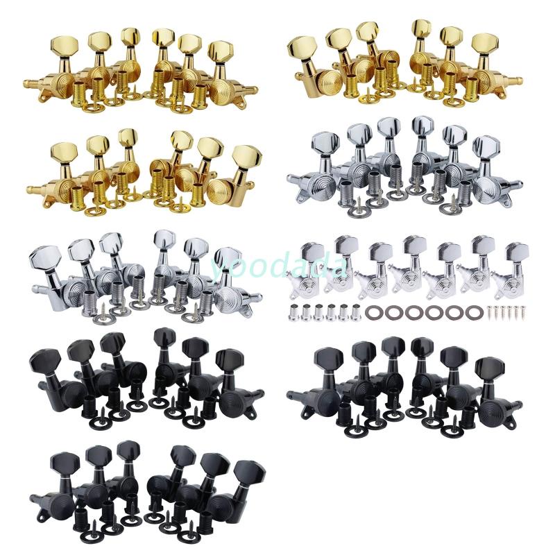 yoo Guitar Locking Tuners (6 Right/Left), 1:18 Lock String Sealed ...