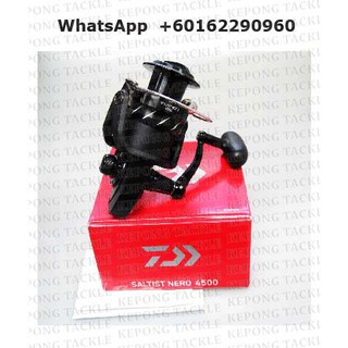 NEW DAIWA Fishing reel SALTIST NERO 4500 Spinning Reel with 1 Year ...