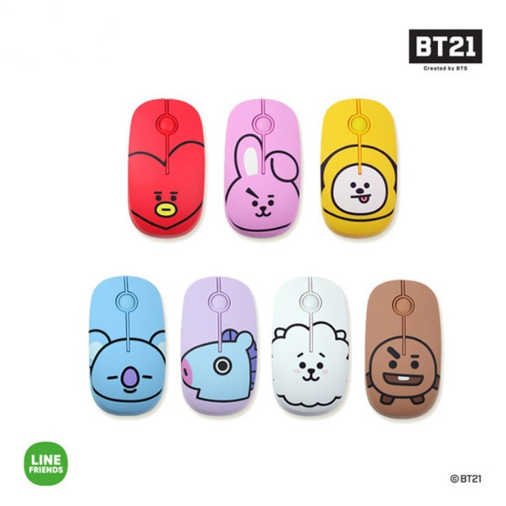 BT21 Official Wireless Silent Mouse Royche | Shopee Malaysia
