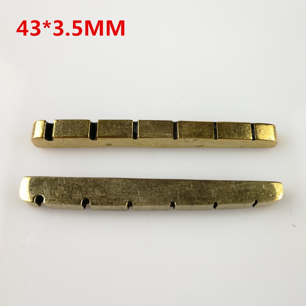 1 Piece Solid Brass Metal Electric Guitar Nut 43mm for Fender ...