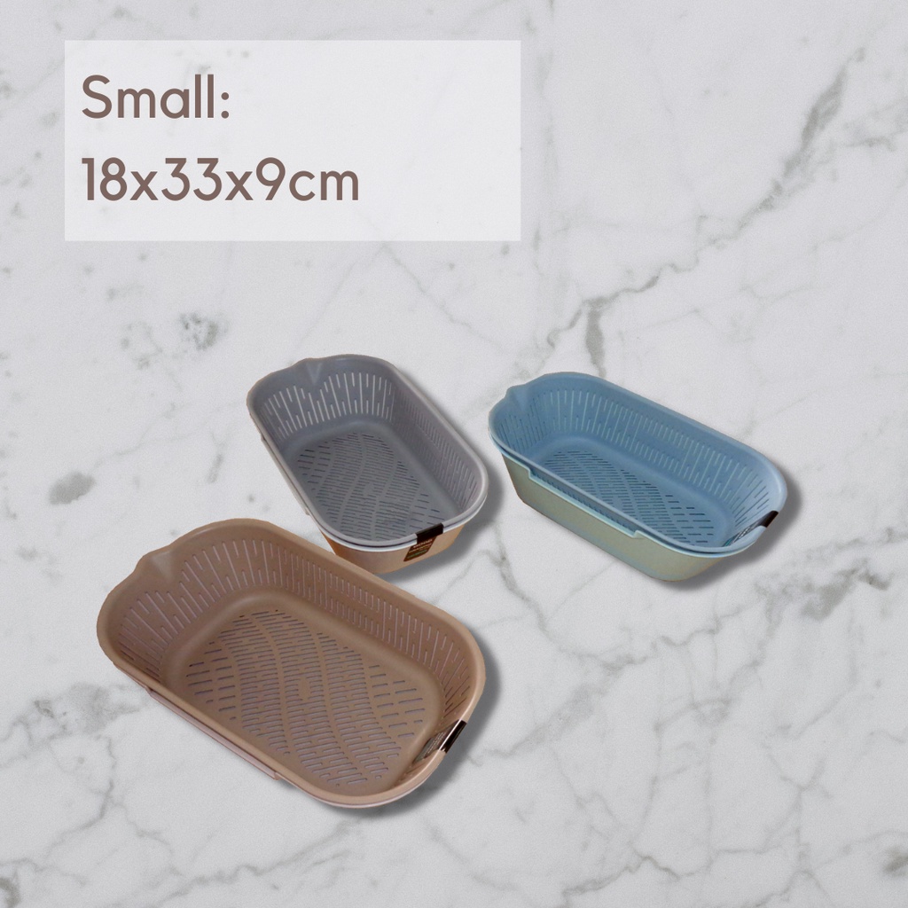 Casa Studio Misato Rectangle Sieve 2 in 1 Set Food Colander | Shopee ...