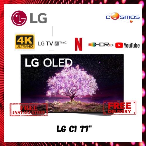 LG 77 Inch C1 4K Smart SELF-LIT OLED TV With AI ThinQ® (2021) LG ...