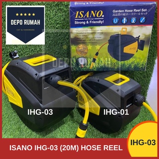 ISANO 10M & 20M Wall Mounted Automatic Reel Retractable Water Hose Reel ...