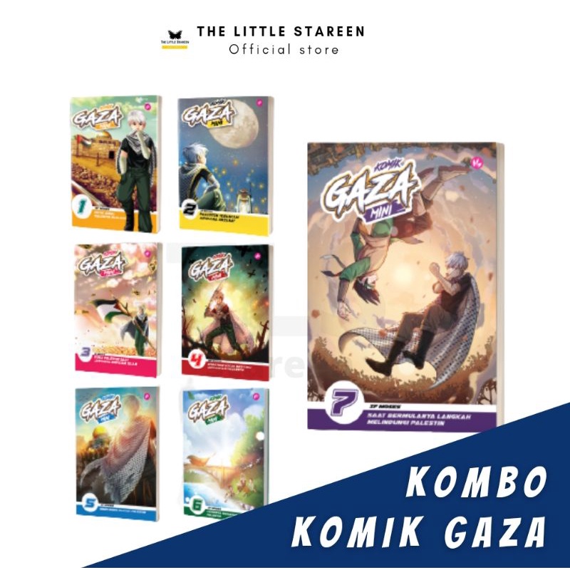 (TLS 🇲🇾) Komik GAZA Mini Combo 7 buku : DETIK AWAL PALESTIN DIJAJAH ...