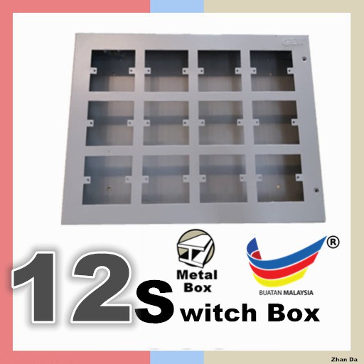 12s Metal Switches Box / 12 Way Metal Clad Switch Box | Shopee Malaysia