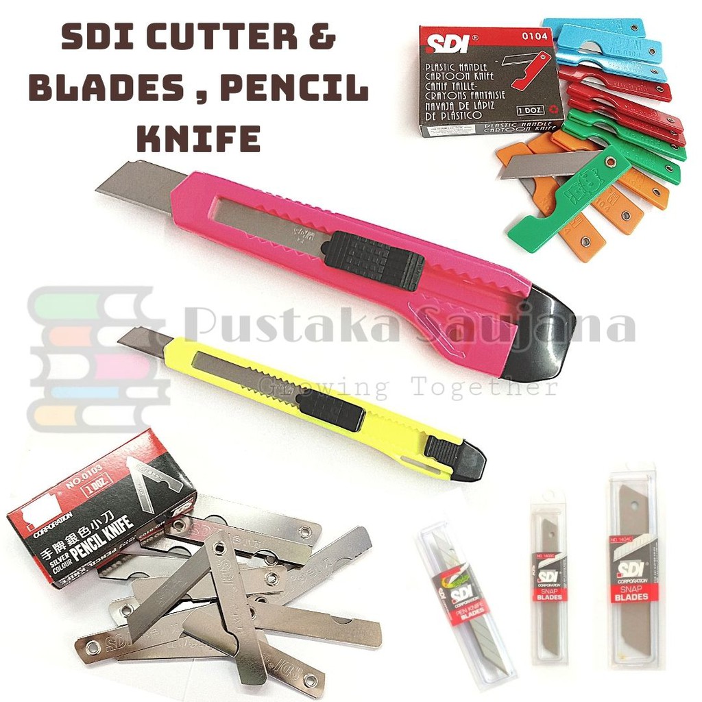 [Saujana] SDI Cutter Knife , Pencil Knife & Cutter Blades | Shopee Malaysia