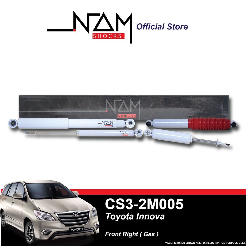 Nam Shocks Absorber Front Left/Right (Gas) for Toyota Innova - CS3 ...