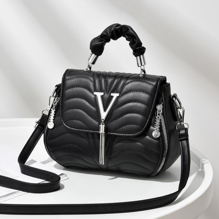 BBD Elegant Stylish With Handle & Letter V Shaped Women Tessel Sling ...