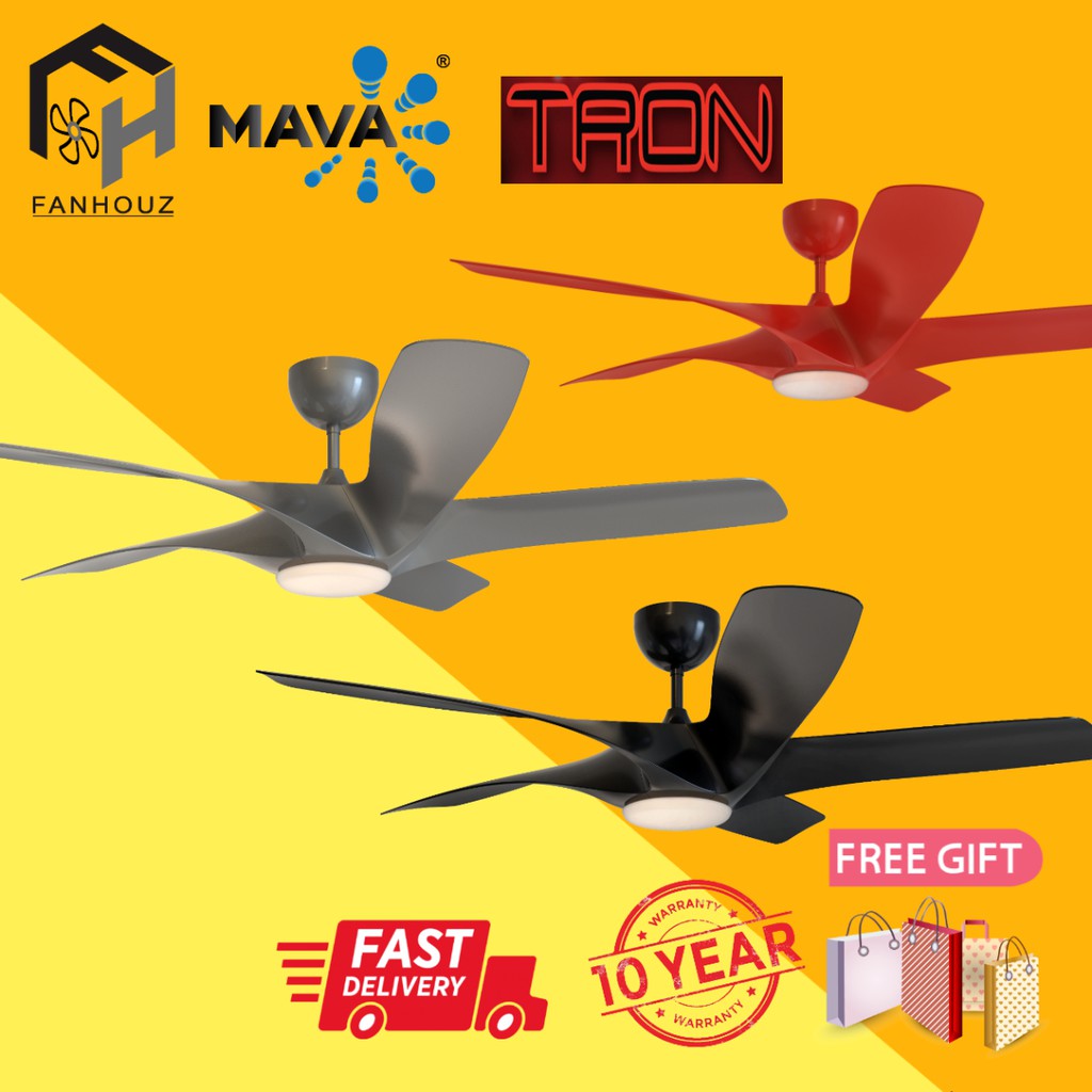 MAVA 60" TRON CEILING FAN WITH REMOTE CONTROL / DC / INVERTER / LED ...
