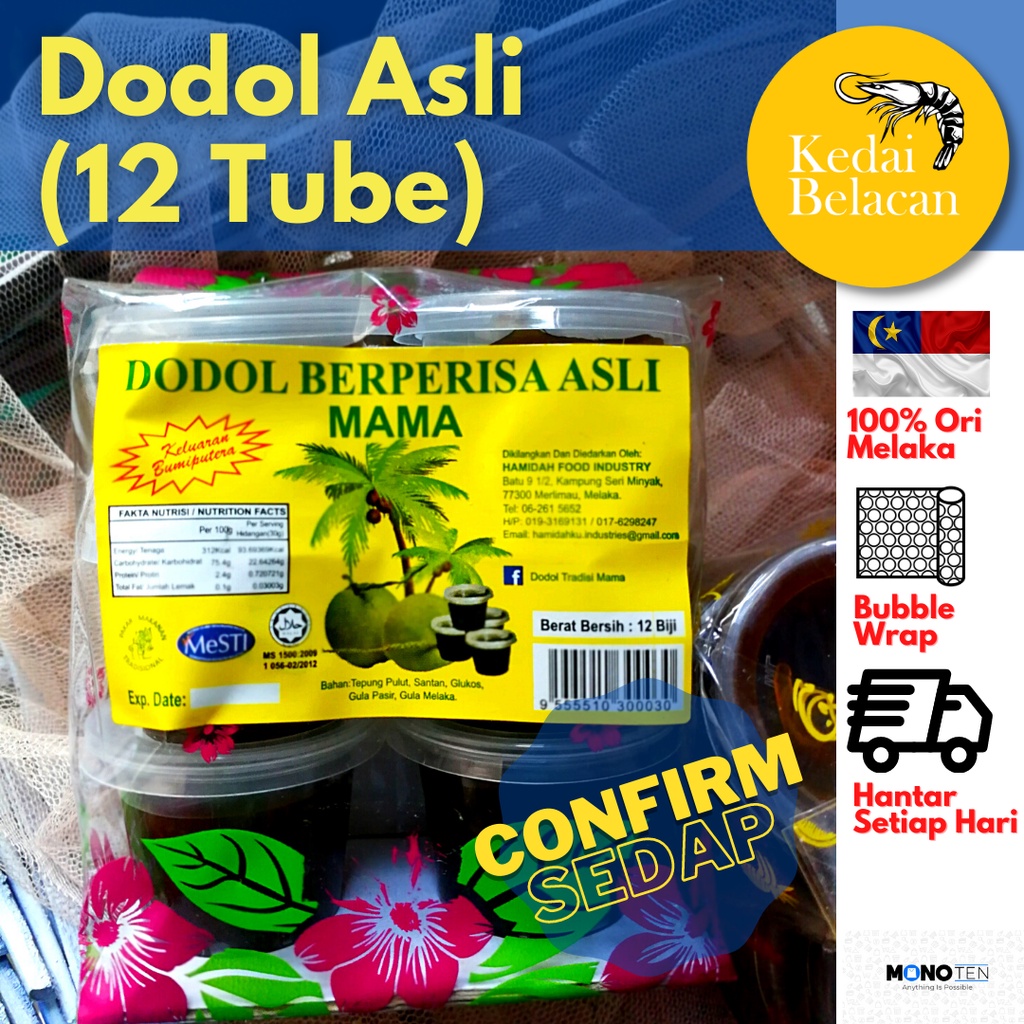 [Ready Stock] Dodol Mini Plastic Tube (12 Tube) / Dodol Mangkuk [现货 ...