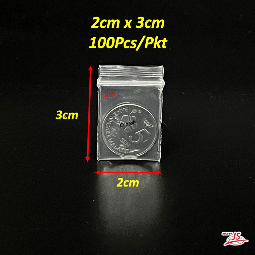 (SUPER SMALL) Transparent Packaging PE Plastic Bag with Sealable Zipper ...