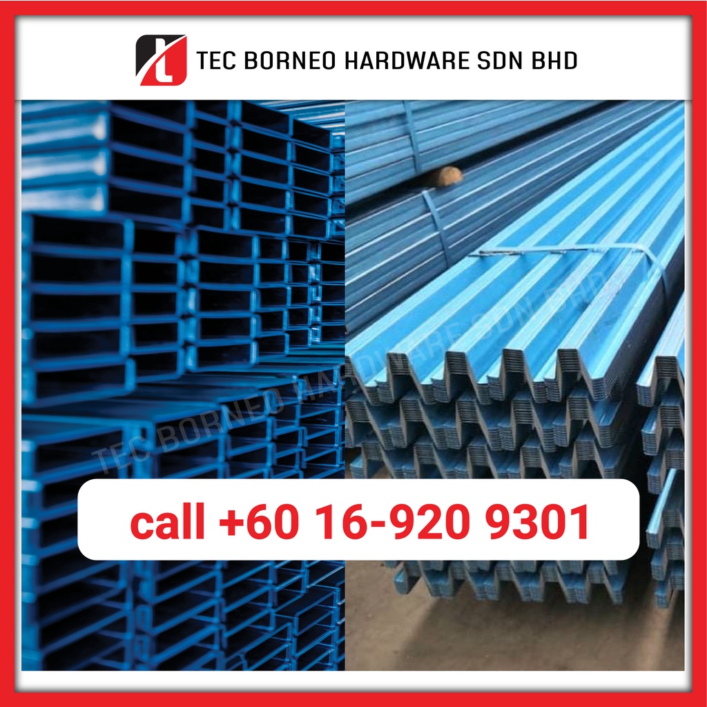 TEC 0.75mm (59”) C Channel Blue Biru / 0.47mm 150cm (59”) Batten Blue ...