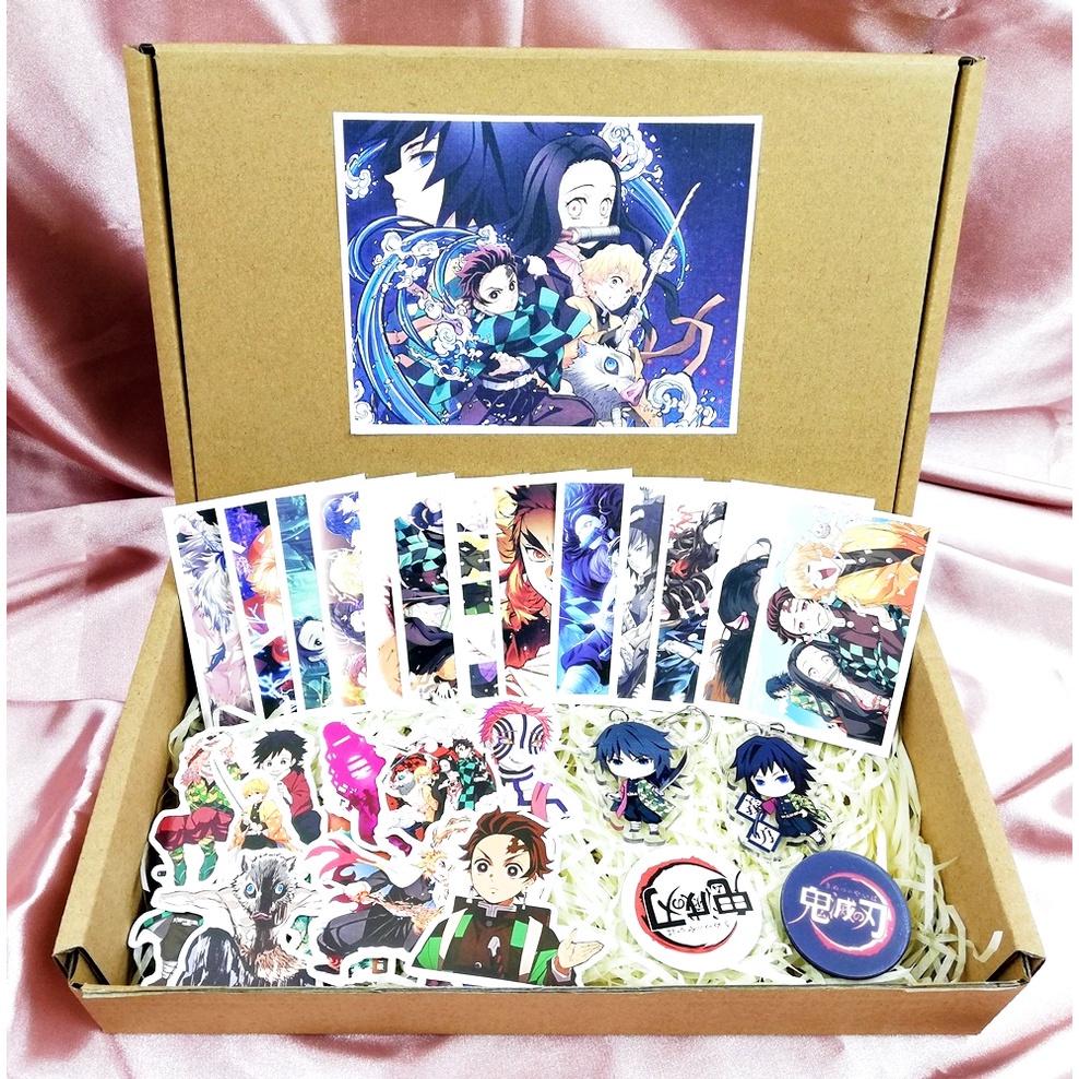GIFT BOX Demon Slayer Kimetsu no Yaiba Birthday Present hadiah anime ...