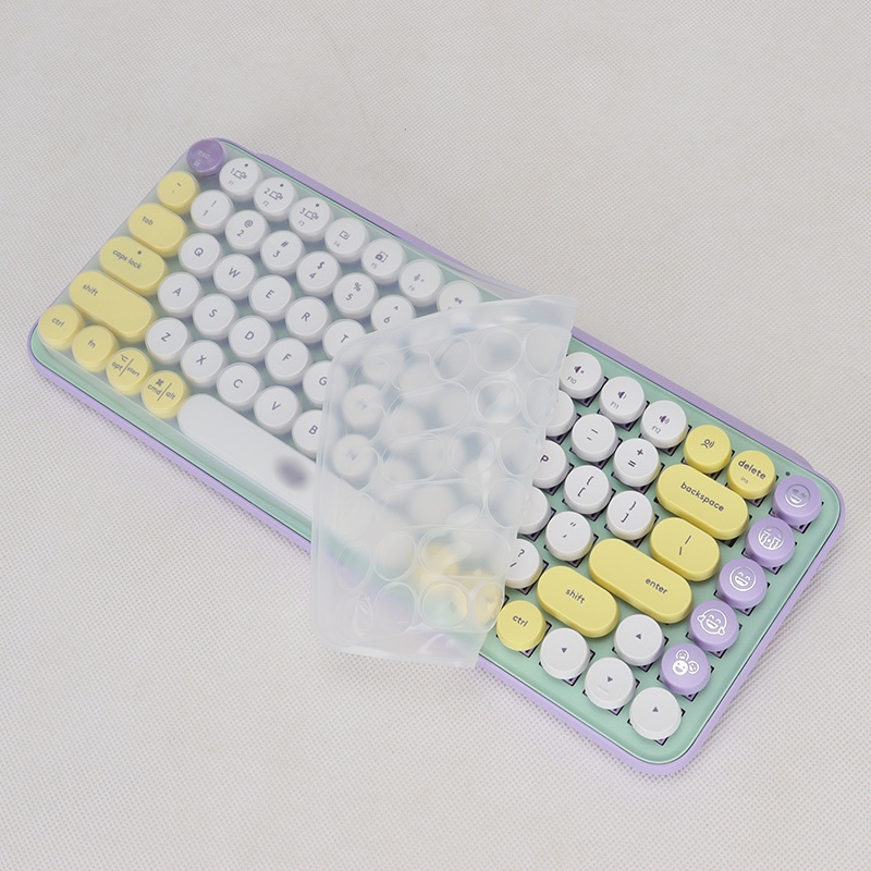 Silicone Transparent keyboard Cover For Logitech pop keys wireless ...