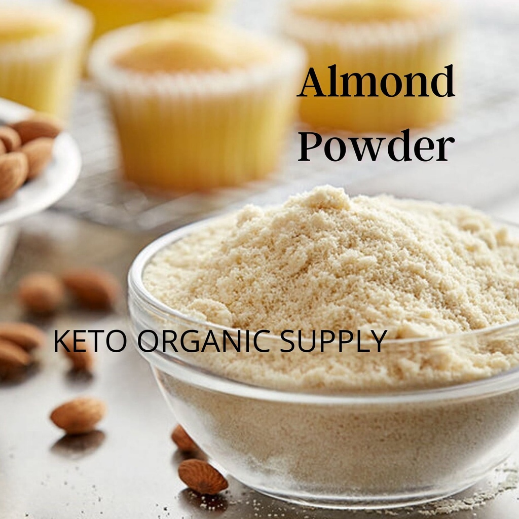 USA Organic Raw Almond Powder 100g -500G 美国 杏仁粉 Serbuk Badam Ground ...