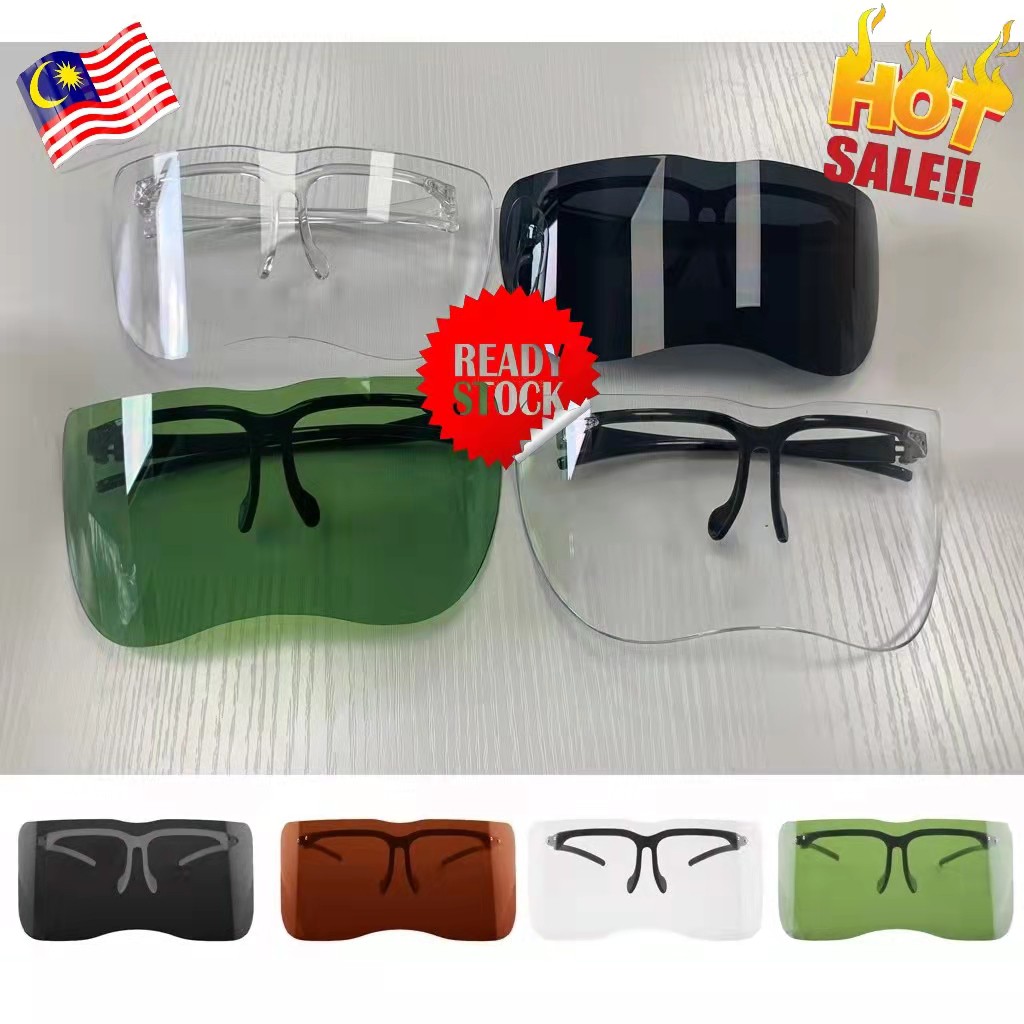 🔥Ready Stock🔥【ET007】Face Shield With Sunglasses Protective Half Face ...