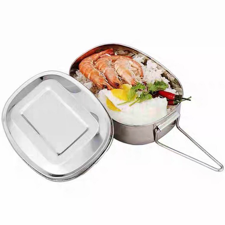 Camping Mess Tin Outdoor Cooking Kit Lunch Box Pan Set Picnic Foldable ...