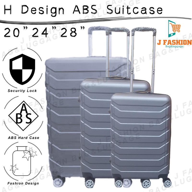 TRAVEL LUGGAGE BAG ABS 3in1 set 20inch+24inch+28inch BEG BAGASI H PLAIN ...