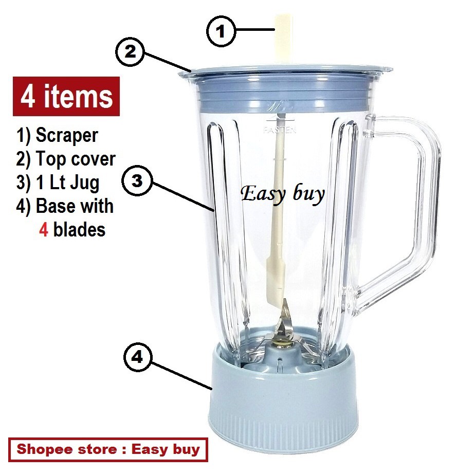 Bekas Blender Jug 1L Compatible Pensonic /Panasonic/National/SHARP ...