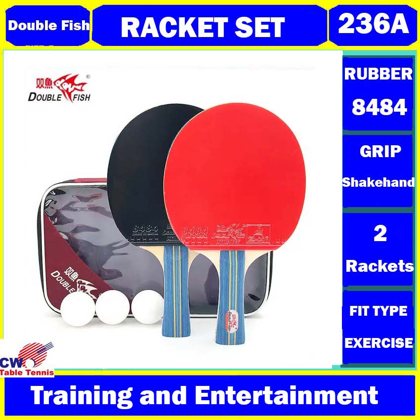 Double fish 236A table tennis racket racquet table tennis paddle ...