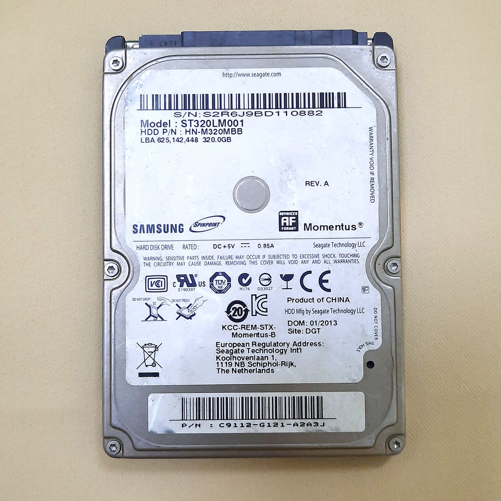 320GB Samsung Laptop hdd 2.5" ST320LM001 Sata internal Hard disk 9.5mm ...