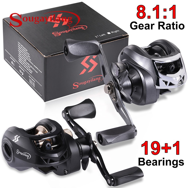 Sougayilang Mesin Pancing Fishing Casting Reel Bc Ball Bearings 19+1BB ...