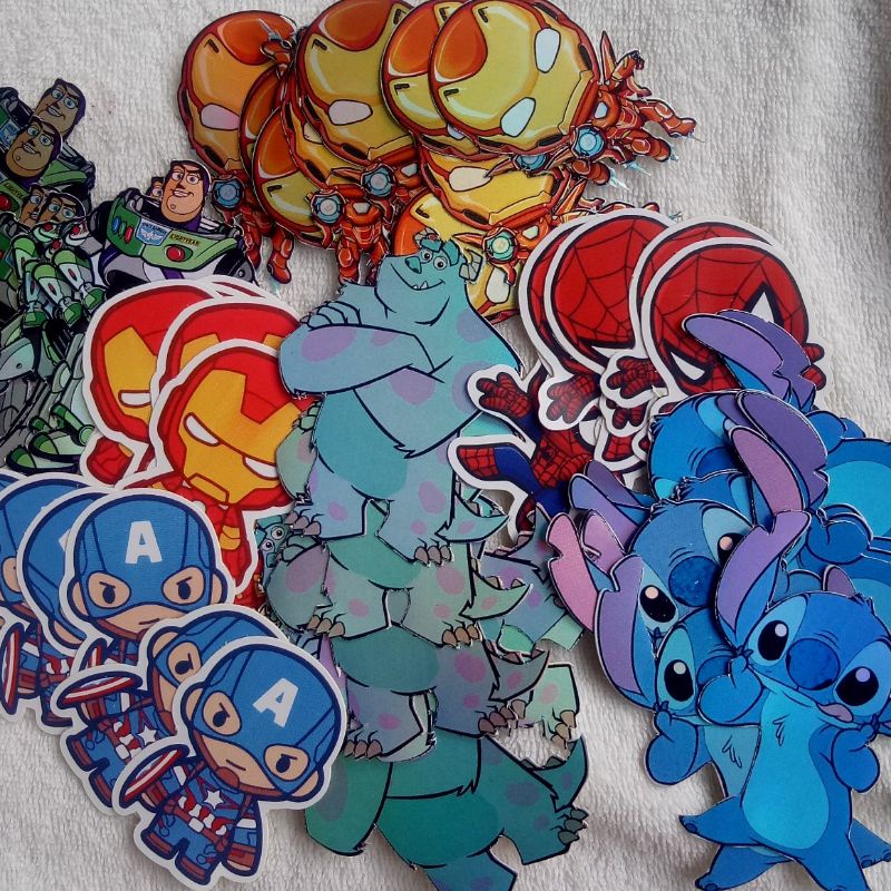 Marvel And Disney Cute Stickers | Spiderman | Captain America | Iron ...