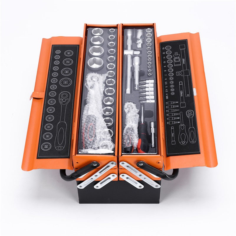 Spanner Set Metal Tools Tool Box Cantilever 5 Tier 85 pcs Vanadium ...