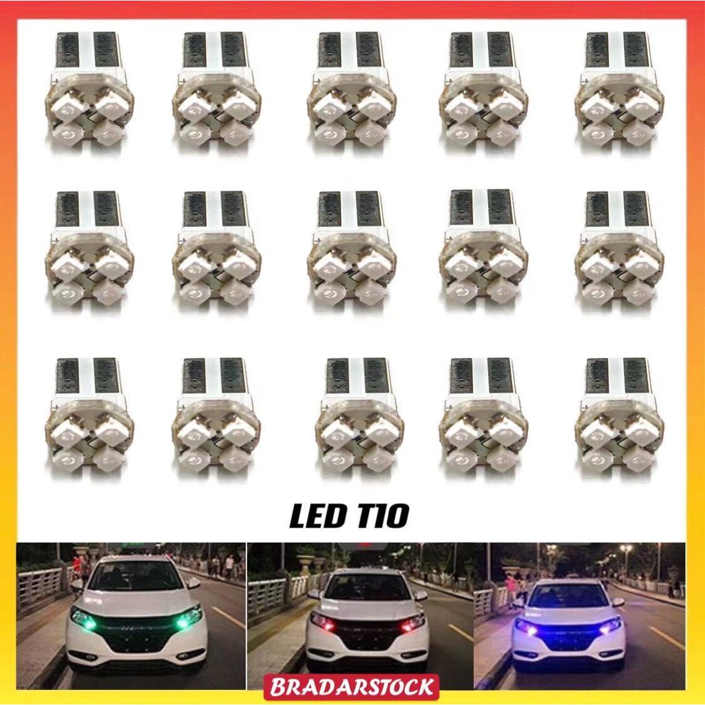 T10 LED BULB Headlight Tail Light Lampu Kecik Wira Axia Saga Myvi Viva ...